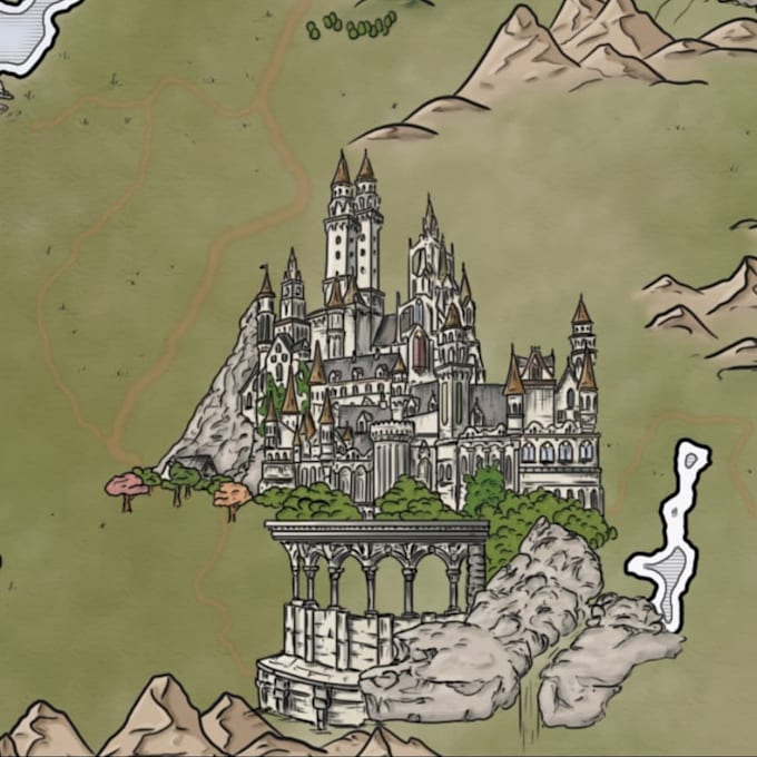 Draw an awesome professional fantasy map that fit your imagination by ...