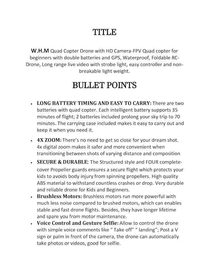 Write stunning amazon product listing description copywriting by ... Write stunning amazon product listing description copywriting by ...