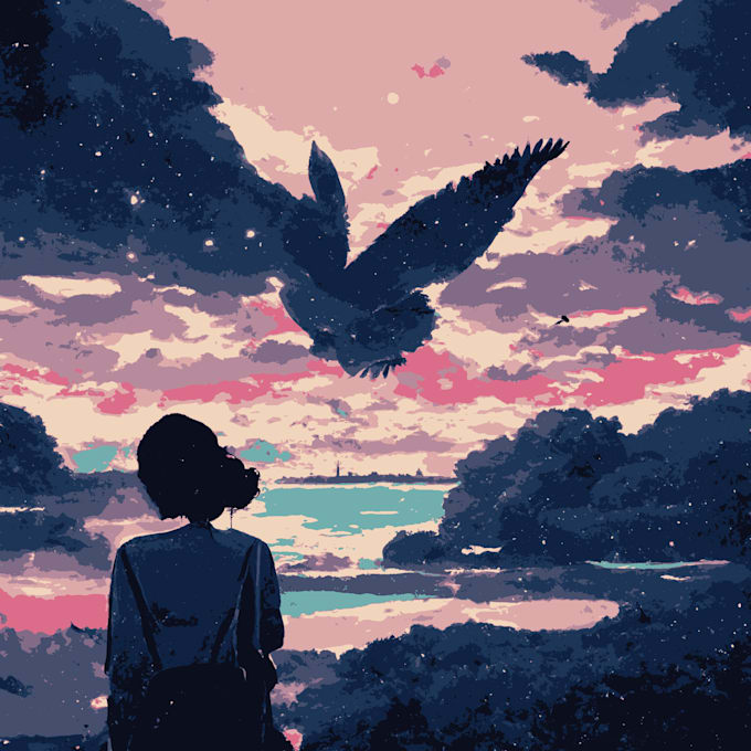 Draw a custom lofi illustration for your lofi chillhop music by ...