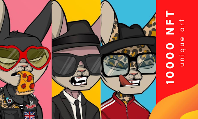Design nft art, nft cartoons, nft avatar, unique traits with 10k nft collection by Eacreators ...