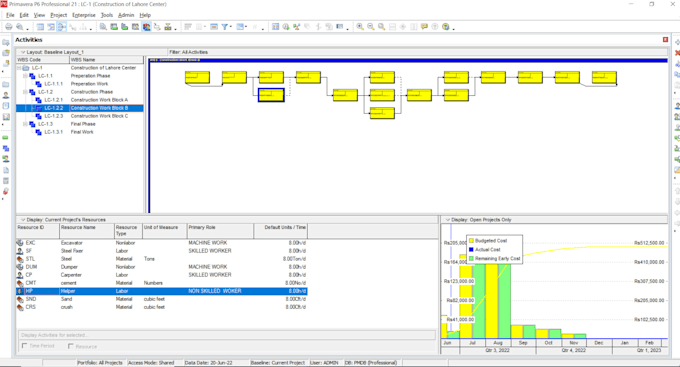 Prepare schedule, gantt chart, resource and budget allocation on ...