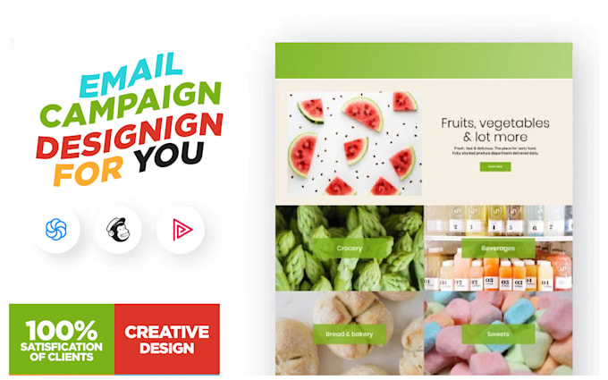 Design creative email blasts for you by Mannushah | Fiverr