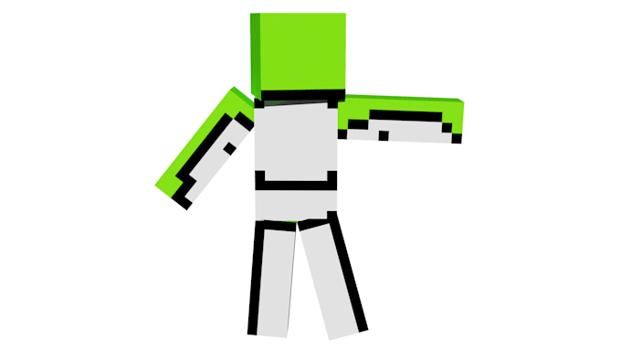 Model your minecraft skin in blender by Peeper1235 | Fiverr