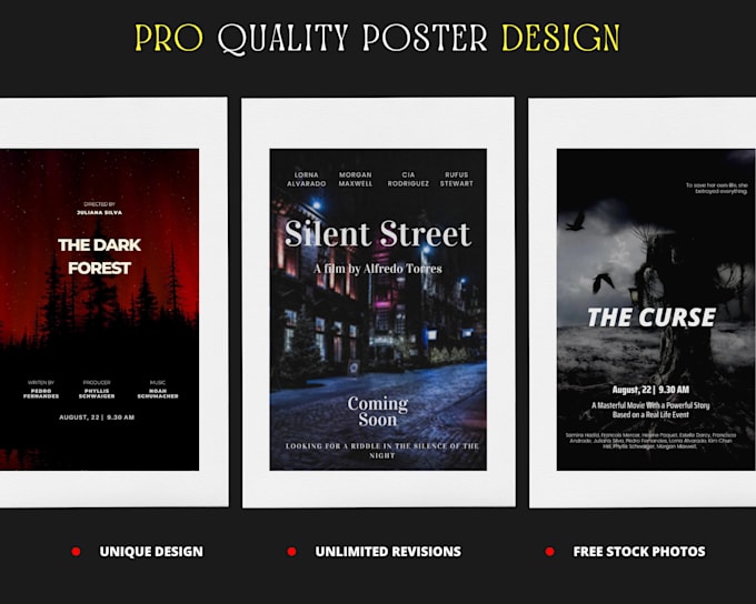 Design a professional movie poster by Iqramalik350 | Fiverr