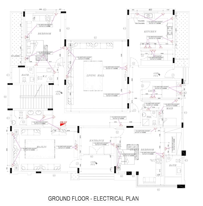 Do electrical design with load details and sld by Iffi96 | Fiverr