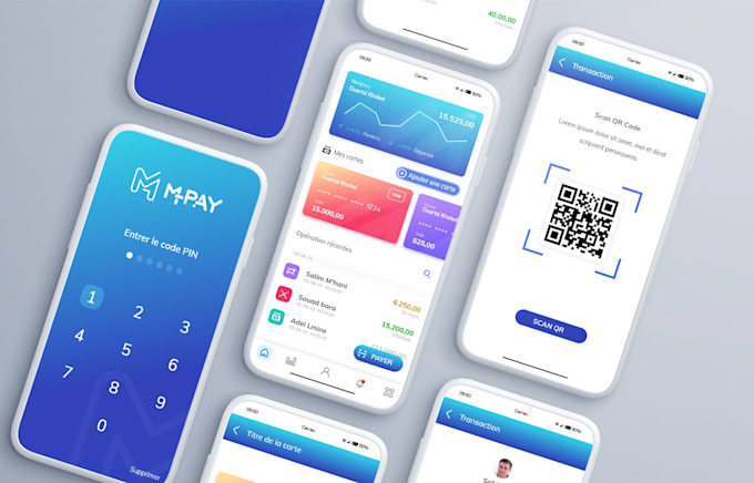 Design your app ux and ui prototype wireframe by Nadirkharrat | Fiverr