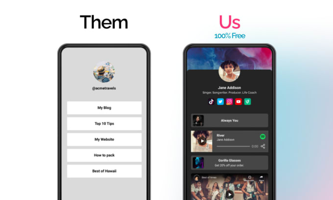 Create A Custom Linktree With Html Css Javascript By Youssefasraoui Fiverr