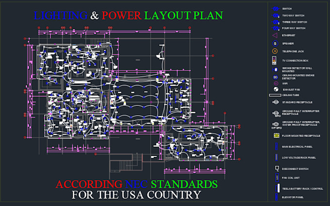 Design and draw your electrical plan by Mustafa255 | Fiverr