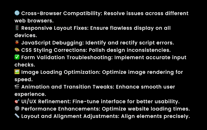 Fix Bugs Of Frontend Web Development In Html Css Js Jquery By Hamza 6508