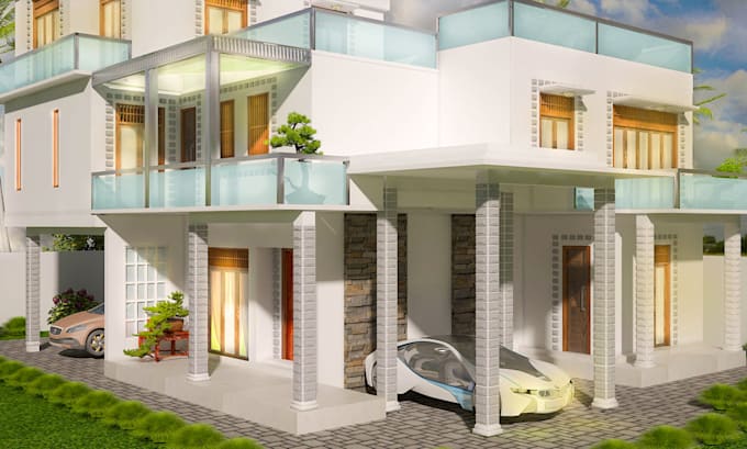 Create 3d rendering of your home design by Ranuroo | Fiverr