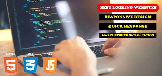 Create responsive and modern websites using html, css and js by ...