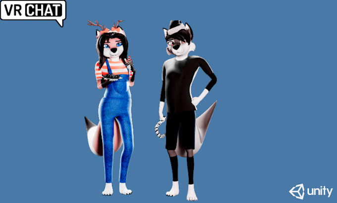 Create vrchat, vrchat avatar for vtuber, 3d model, by Noble_exp | Fiverr