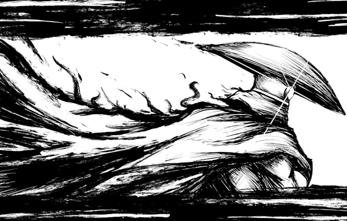 Draw any character in manga ink style by Just_coen | Fiverr