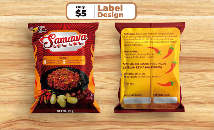 Create an eye catching food packaging by Go_dkv | Fiverr