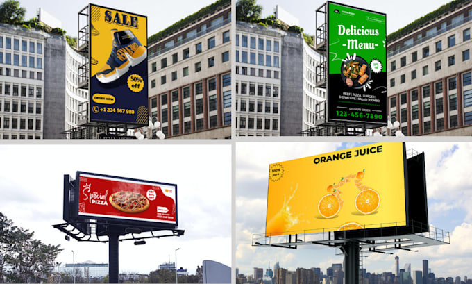Design eye catching billboards yard signs banners and signboards by ...