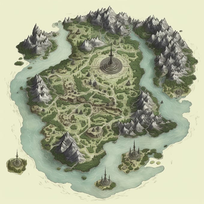 Draw your fantasy map, worldmap, battlemap for dnd