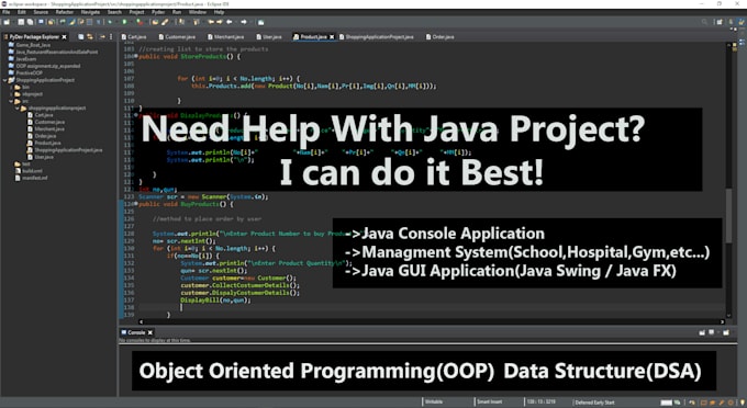 Do Java Console Oop Swing And Javafx Programming Projects By Expertgamers507 Fiverr