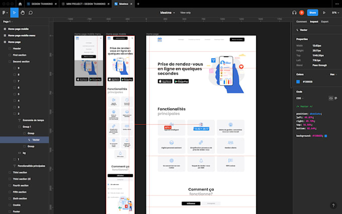 Design figma mockup or wireframe figma redesign figma to webflow ...