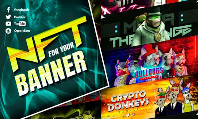 Create nft banner, twitter, facebook and youtube banners by Alina ...