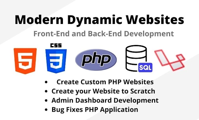 Develop website and web application using php,laravel by Basit23 | Fiverr