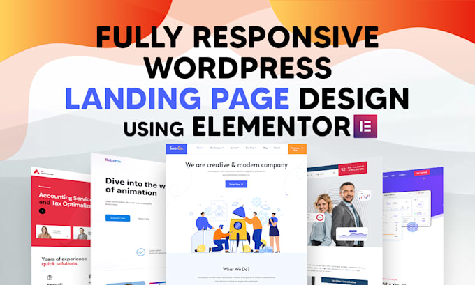 Design professional wordpress website or landing page using elementor ...