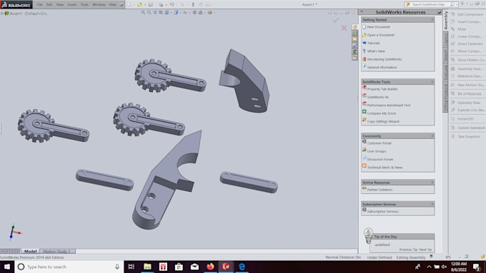 Create 3d design of mechanical parts using solidworks by Sdjsahan | Fiverr