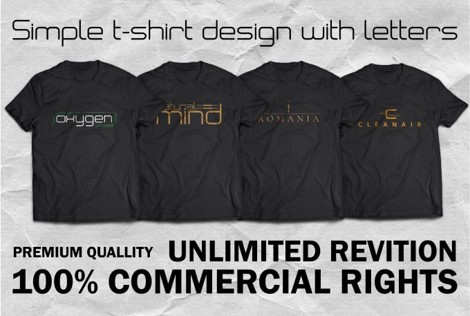 Design Custom Minimalist Typography T Shirt By Designer Sumit0 Fiverr