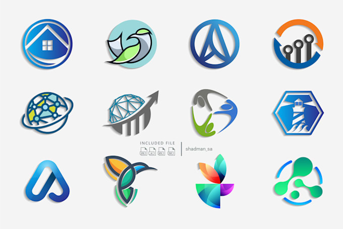 Design a creative logo with modern favicon for you by Shadman_sa | Fiverr