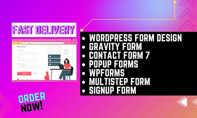 Create wordpress form, gravity forms, contact form 7, wpforms by Theanim | Fiverr