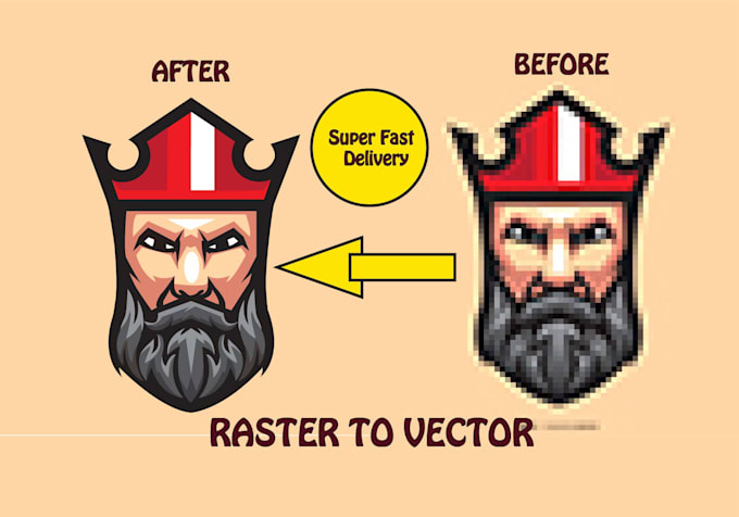 Manual vector tracing, logo design, and vectorization by Tajfin | Fiverr