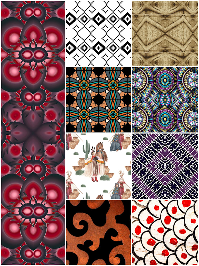 World class 4k pattern design by Ugatikiran | Fiverr