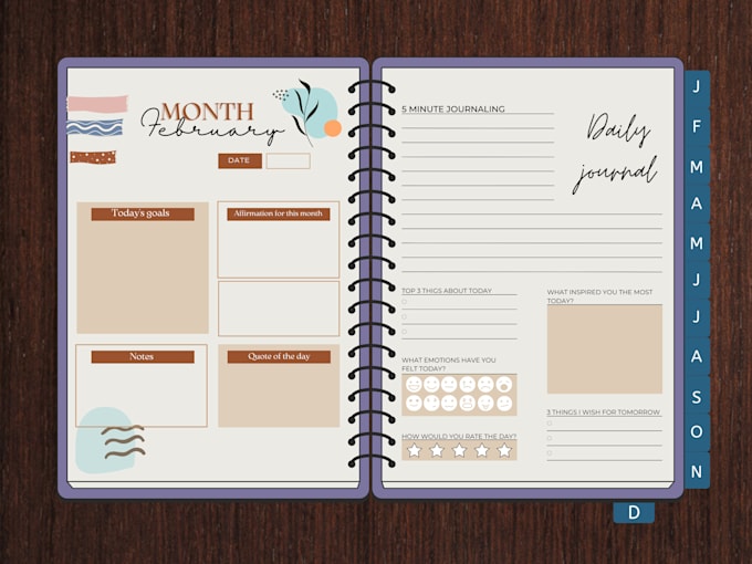 Create a custom digital planner for your etsy shop by Emankhan478 | Fiverr