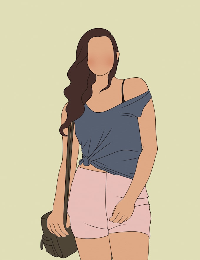 Draw simple digital art of your photo by Scyphe_art | Fiverr