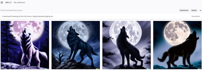 Generate images using ai by Wolfbyte_labs | Fiverr