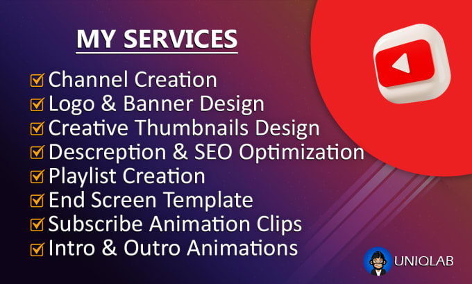 Create, setup, optimize and manage youtube channel professionally by ... Create, setup, optimize and manage youtube channel professionally by ...