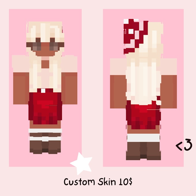 Create a custom minecraft skin by Macrroonii | Fiverr