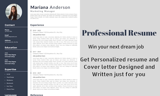 Design and create professional resume for your dream job by Kavidarankc ...