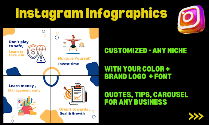 Design custom infographics or carousel for instagram by Ridhsi11 | Fiverr