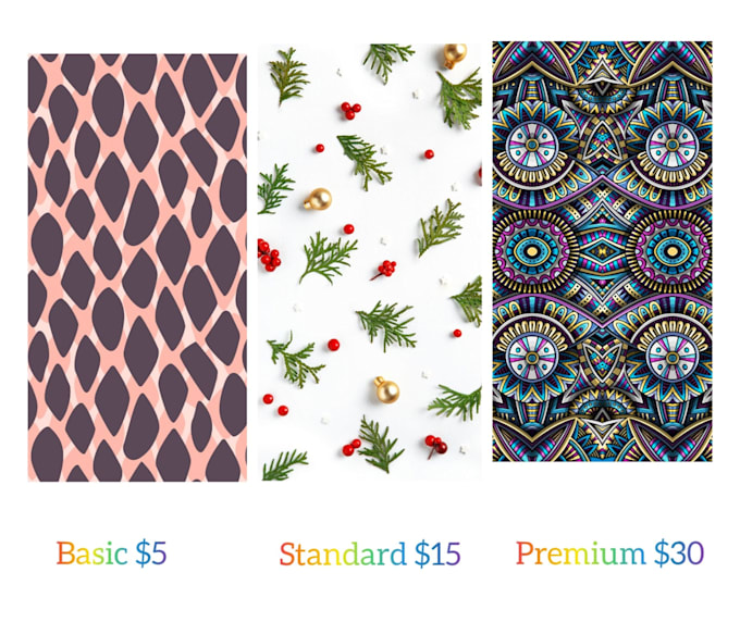 Create world class seamless pattern designs for you by Beselfmade | Fiverr