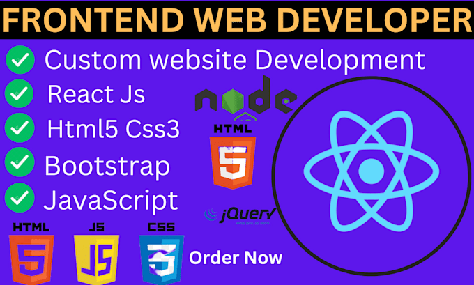 Be your front end web developer using react js by Raziullahkhan | Fiverr