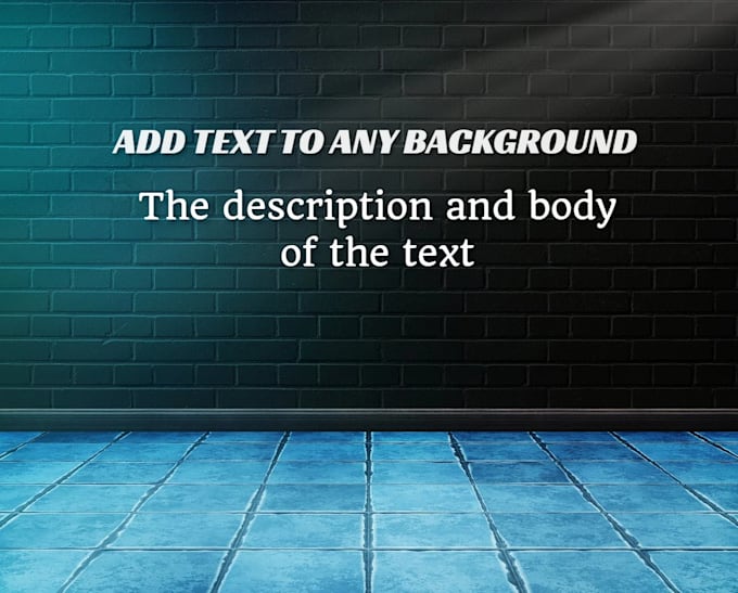 Add custom text with any font to any picture you want by Machintha | Fiverr