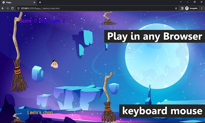 Make a simple game that will runs in browser by Radioscience | Fiverr