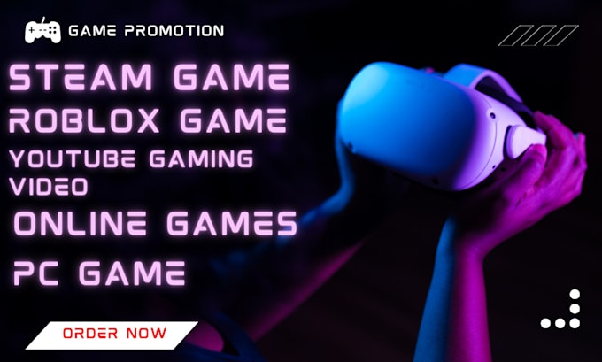 Promote your steam game roblox game steam game promotion and online ...