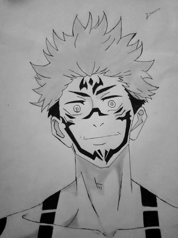 Draw Your Favorite Anime Character In Pencil By Imaneelazzouzi Fiverr