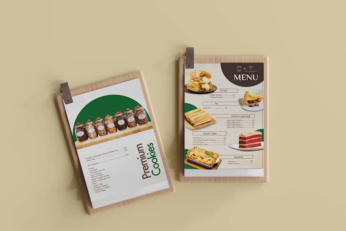 Design a sleek and clean looking menu for you by Danielwen2197 | Fiverr