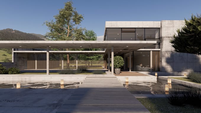 Make high quality 3d architectural rendering by Tmvisualization | Fiverr