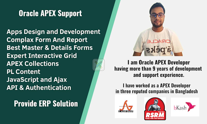 Develop custom web application using oracle apex by Orclapex | Fiverr
