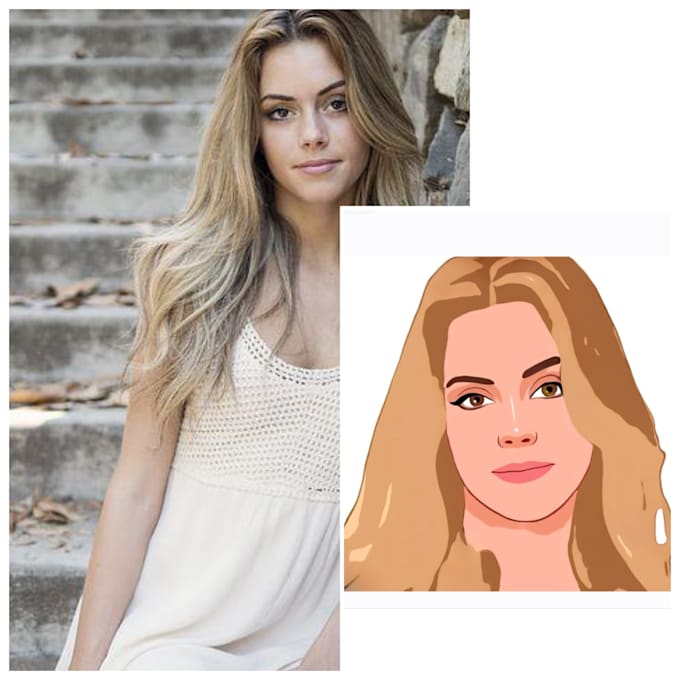 Convert your profile picture into a vector illustration within 24hs by ...