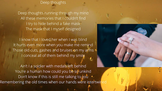 Write an unforgettable poem of your choice by Ali17103 | Fiverr