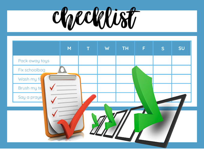 Design your checklist pro and fast by Seadkimohammed | Fiverr